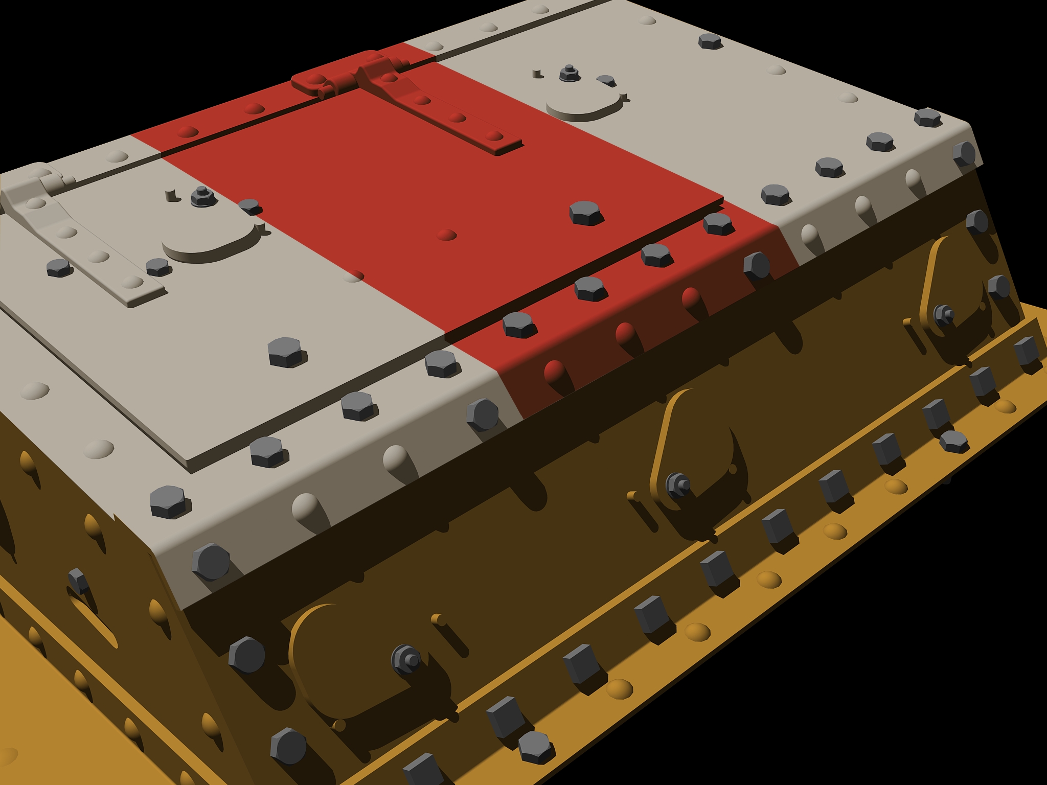Front Turret Rendered Port Three Quarter B With Markings | MBIQ Models