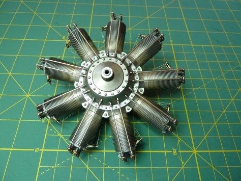 Clerget 9B Rotary Radial Engine – Hasegawa 1:8 | MBIQ Models