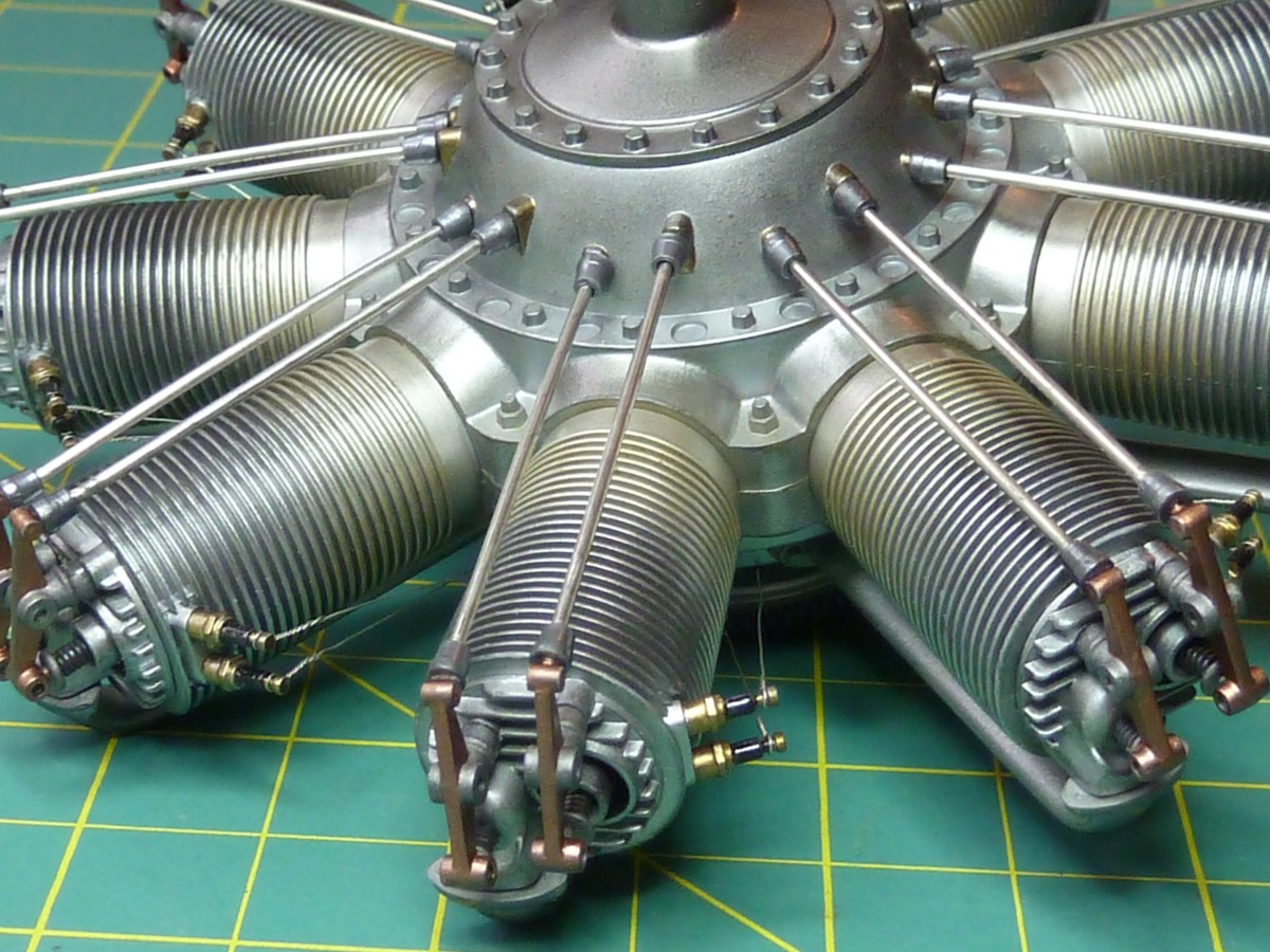 Clerget 9B Rotary Radial Engine – Hasegawa 1:8 | MBIQ Models